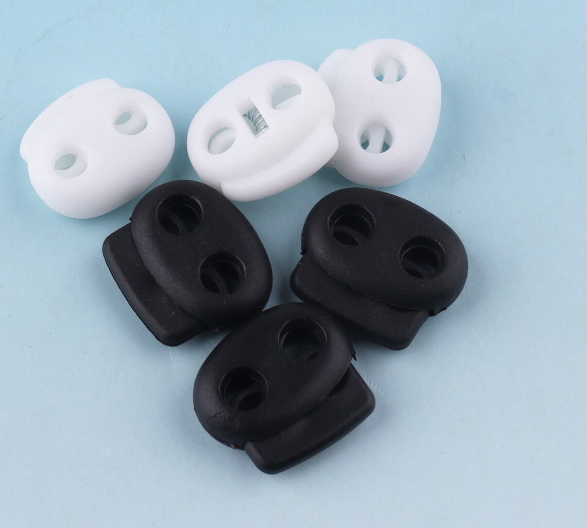 30-50pcs 5mm Rope Cord Stopper Black Cord Lock for Elastic - Etsy