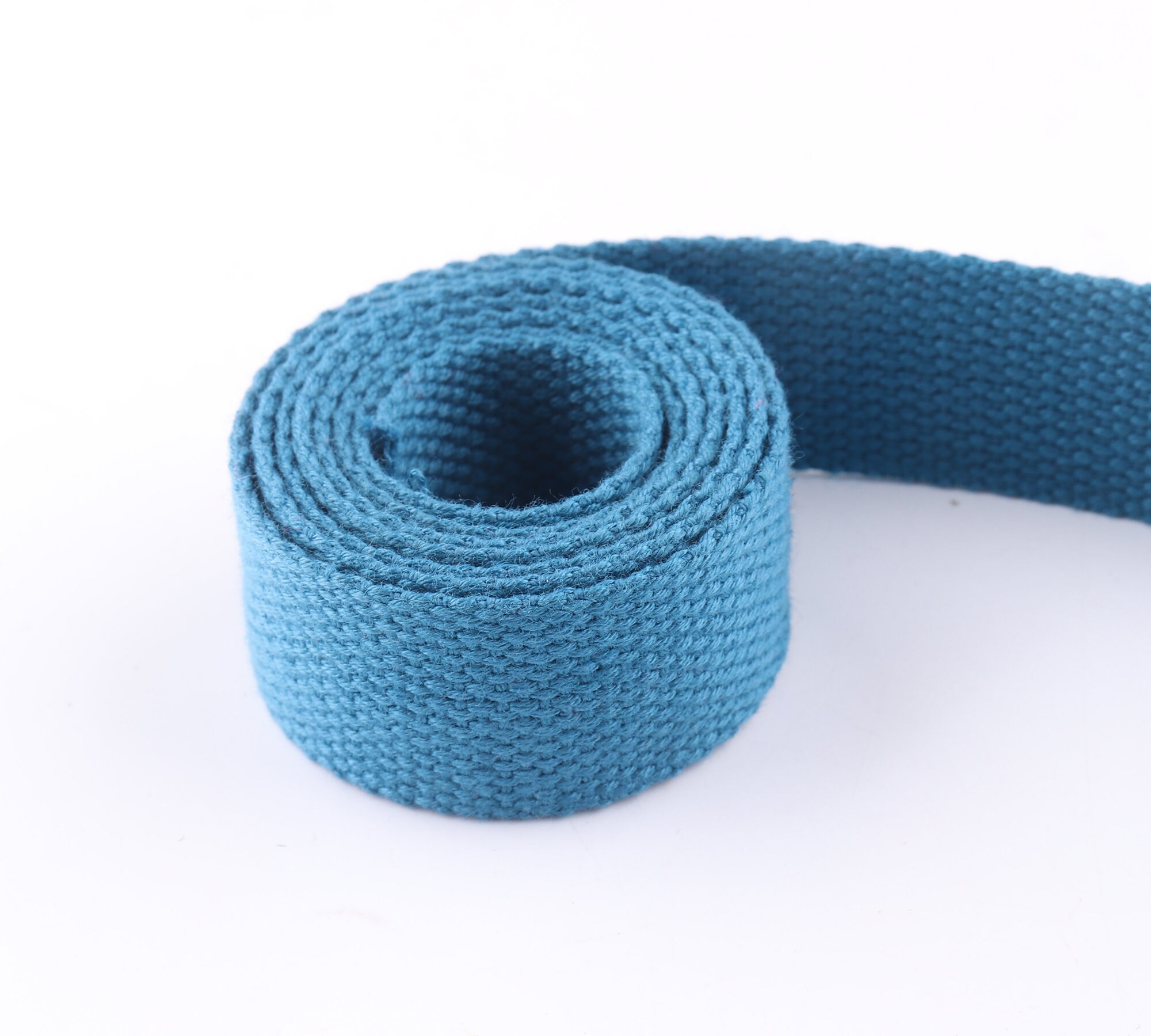 Cotton Webbing 1-5 Yards*25mm Blue Webbing Fabric Belt Canvas Webbing ...