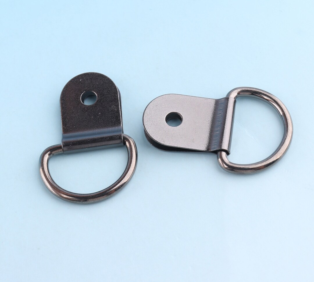 10 Pcs 20 Mm Photo Frame Hook Hangers Gunmetal D Ring Picture Frame ...