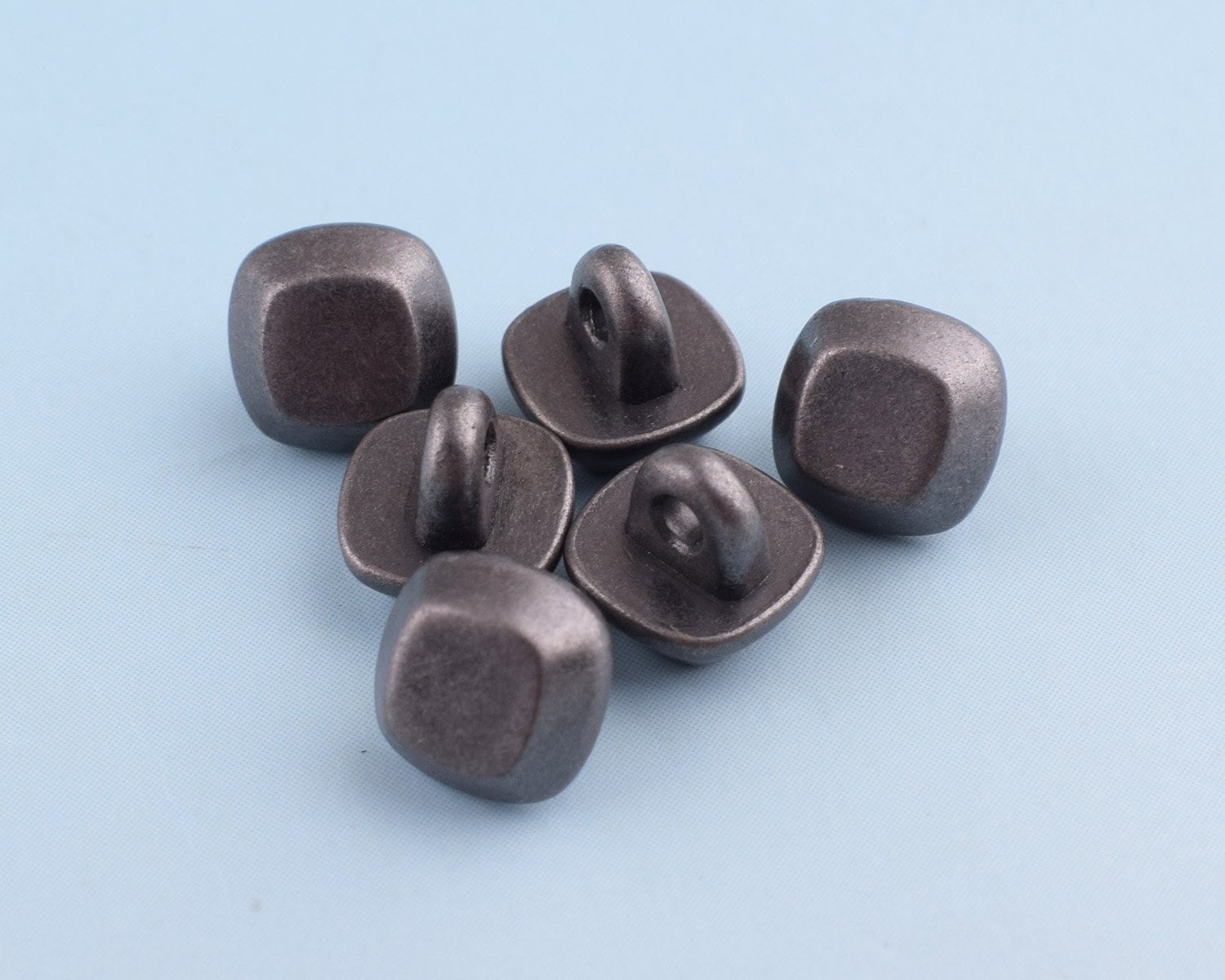 Alloy Buttons 10sets 7mm Antique Silver Shank Buttons Mini | Etsy