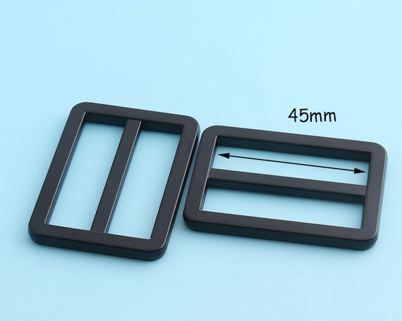 Large Black Belt Buckle 45mm Alloy Adjuster Buckle Tri Bar | Etsy