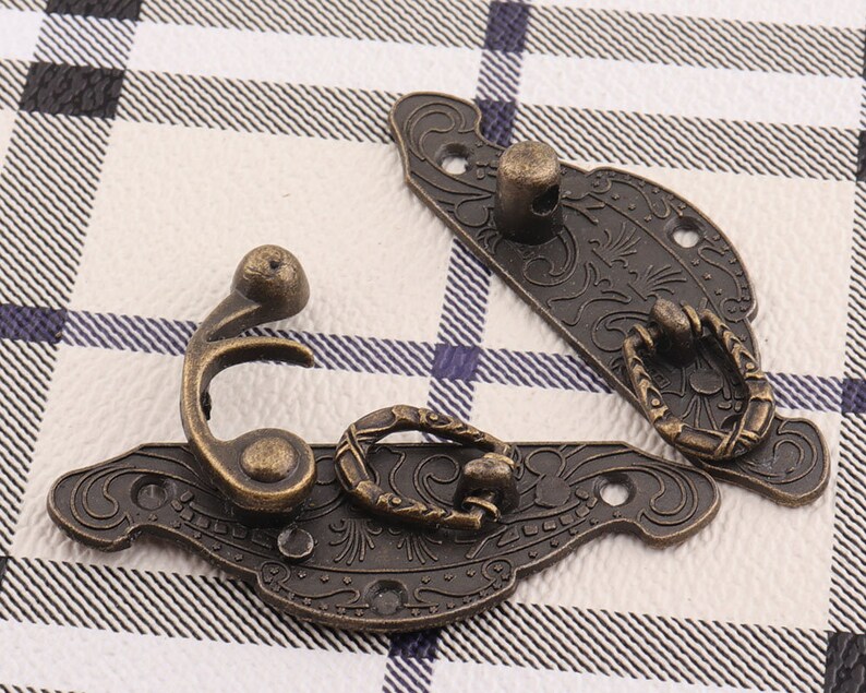 Vintage Box Latch 6041mm Antique Embossed Hasp Box Hardware | Etsy