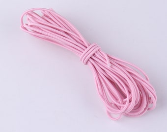 Pink Elastic Cord, 2.5mm Pink Elastic Cord,stretchy Cord,elastic Rope ...