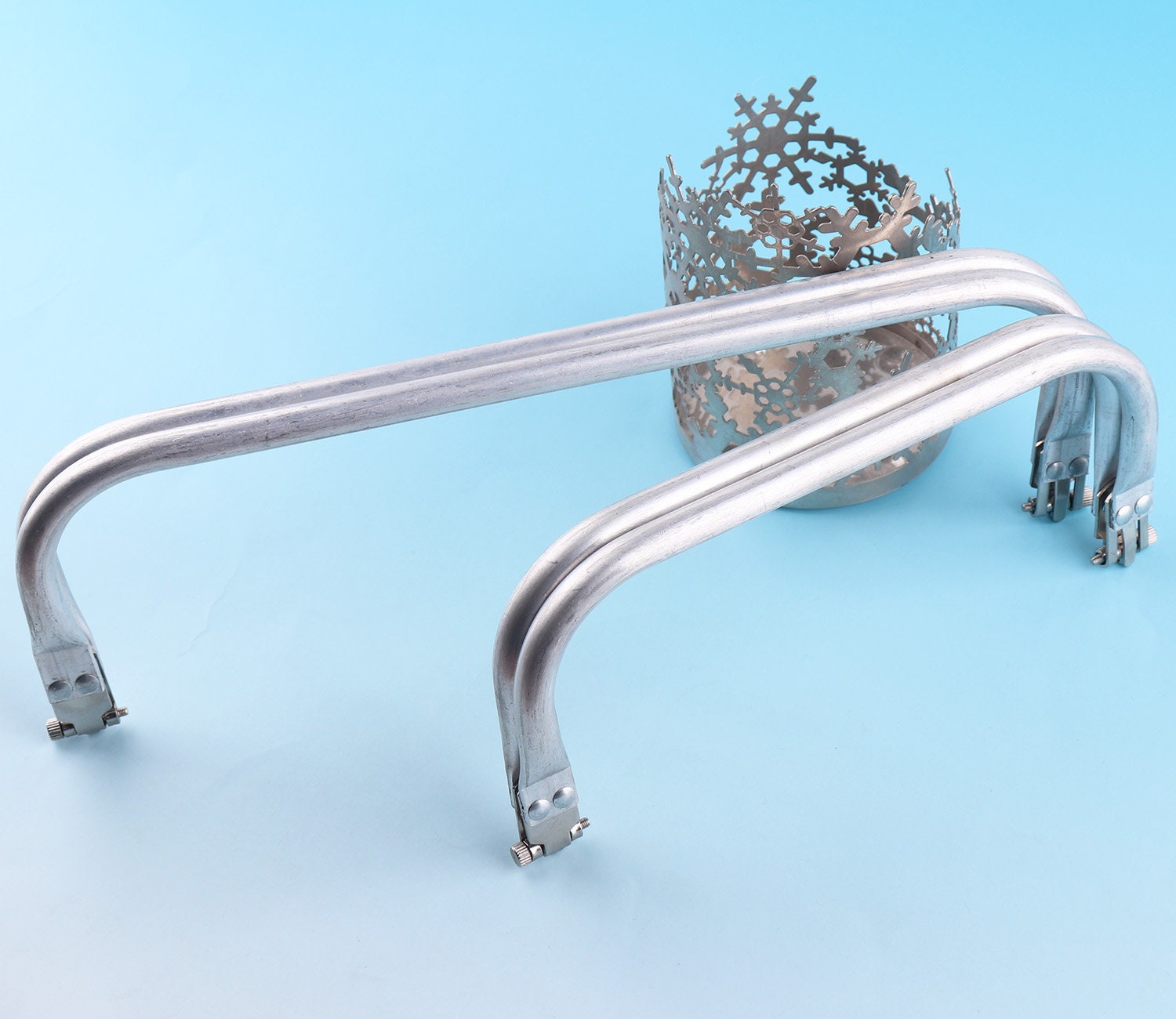 Large Bag Frame Aluminium Rectangle Purse Frame Clutch Kiss - Etsy