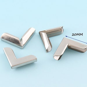 20pcs Silver Corners 3/4" Corner Decorative Corner Protector metal ...