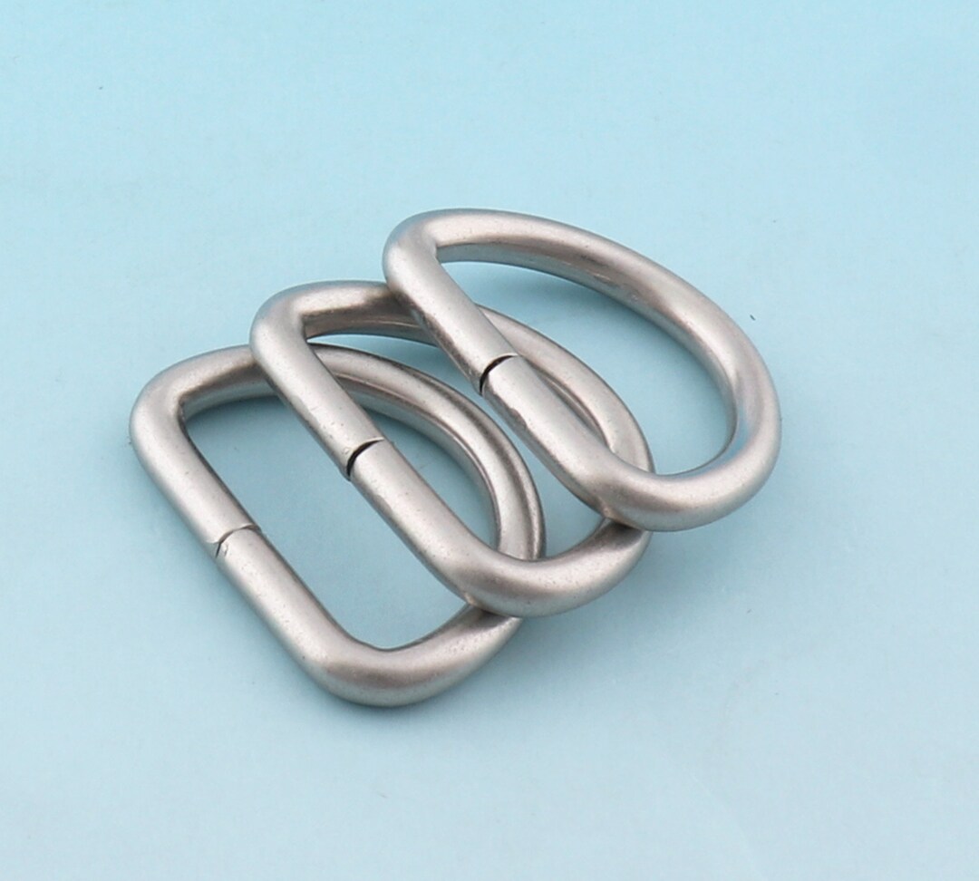 Metal D Ring D Buckle 20pcs 25 Mm Matte Silver D Ring Non Welded Belt ...