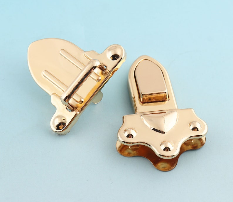 Gold Purse Lock Turn Lock 2pcs 5240mm Metal Box Lock Latch - Etsy