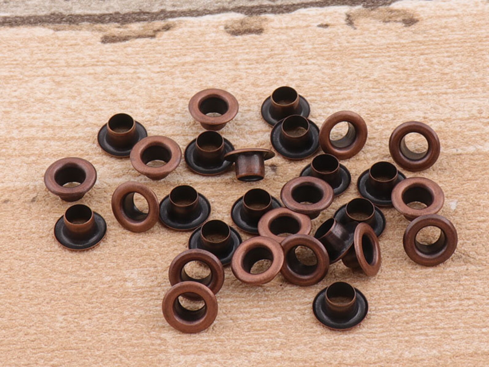 100pcs Brown Eyelets 6mm/8mm Round Grommet Eyelets Metal | Etsy