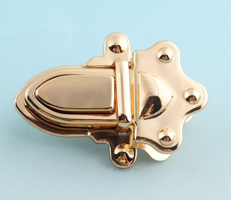 Gold Purse Lock Turn Lock 2pcs 5240mm Metal Box Lock Latch - Etsy