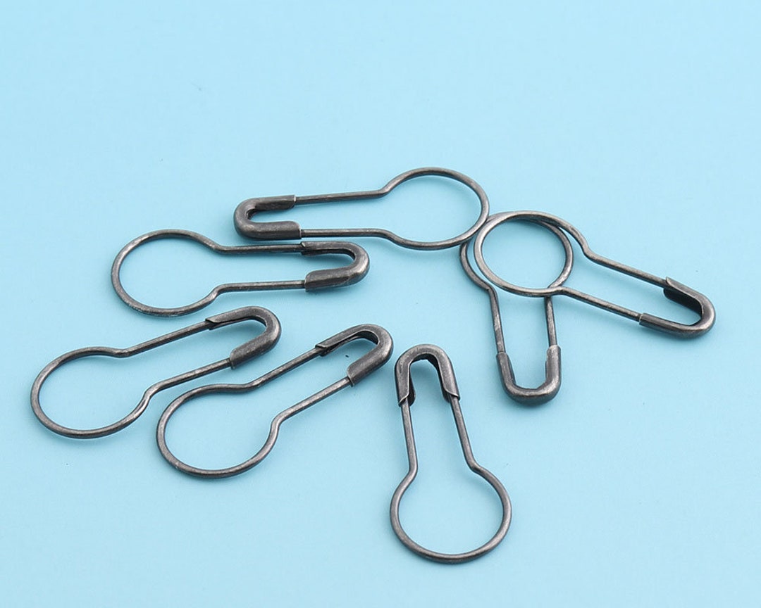 Bulb Safety Pins 500pcs 21*9mm Mini Bulb Safety Pins Gunmetal Pins Hang ...