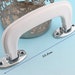 Plastic Handle 2pcs 5 White & Silver Box Handle Suitcase Handle Arched ...