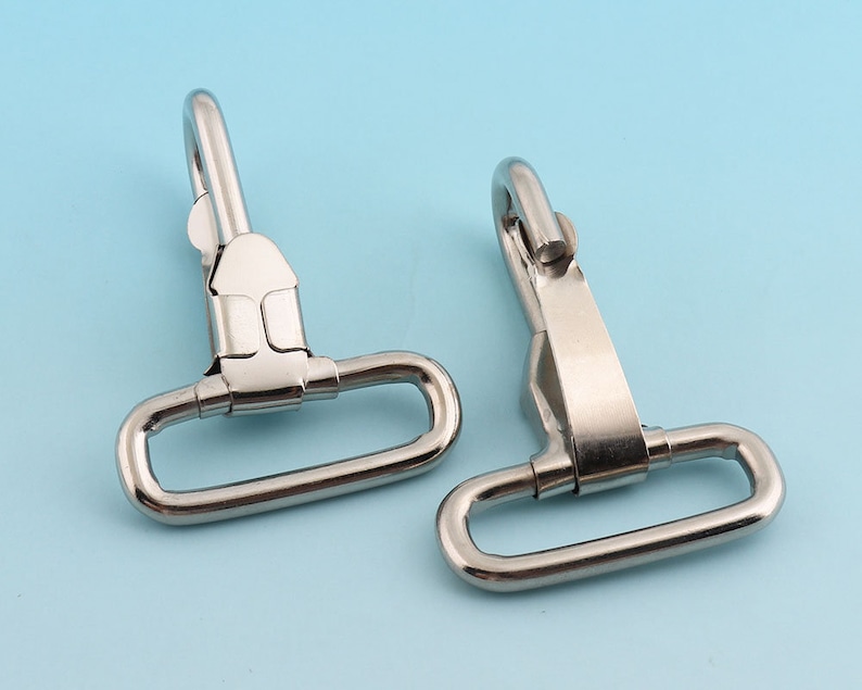 Nickel Snap Hook 2 Metal Clasp Webbing Hook Swivel Clasp - Etsy
