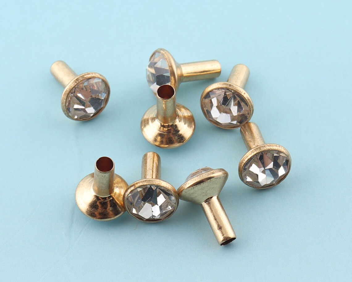 Gold Rapid Rivets 20PCS 8mm Rivets Metal Button Rivets With - Etsy
