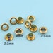 Golden Eyelets 100pcs 8mm Round Grommet Eyelets for Sewing - Etsy