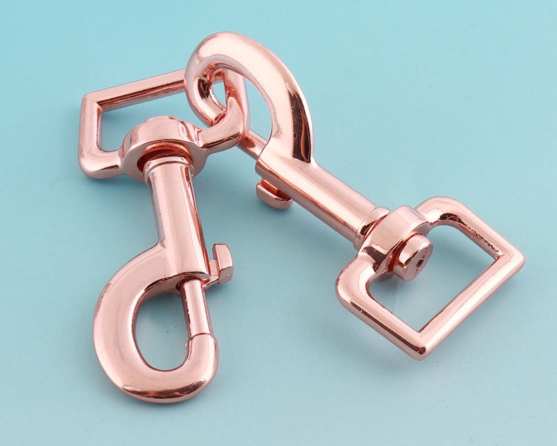 Rose Gold Swivel Clasp 3 1/4 Large Snap Hook Crux Spring - Etsy