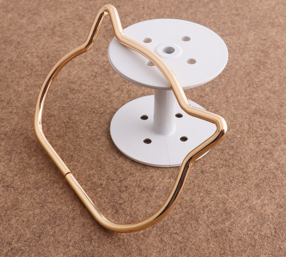 Light Gold Bag Handle 4pcs 3 1/4" Cute Cat Handbag Handle Handbag ...