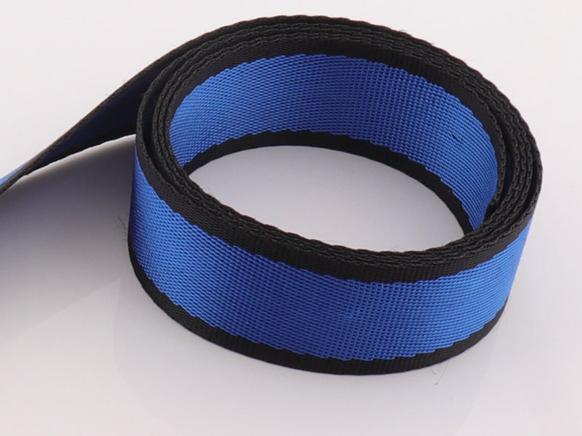 Blue Webbing 1inch Light Weight Webbing Leash Webbingstripes - Etsy
