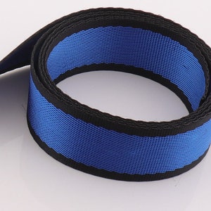 Blue Webbing 1inch Light Weight Webbing Leash Webbingstripes Straps ...