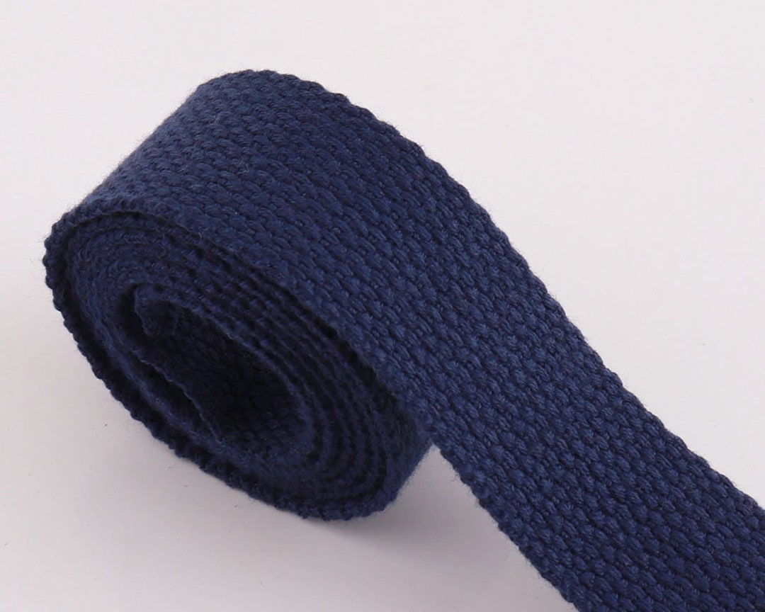 Dark Blue Webbing 5 Yards*25mm Stripe Webbing Fabric Belt Canvas ...