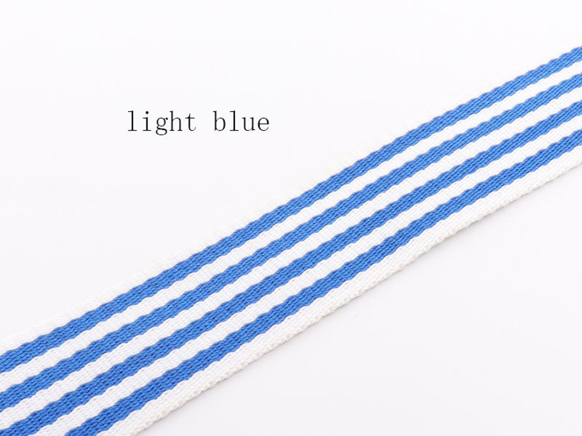 1 1/2inch Webbing Blue Stripe Webbing Fabric Belt Canvas - Etsy