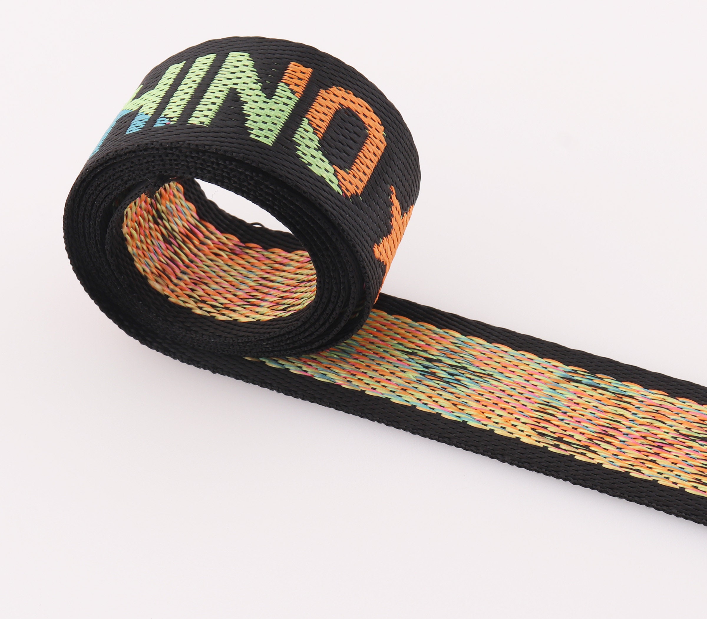 Rainbow Webbing 5 Yards 25 Mm Stripe Webbing Colorful Webbing - Etsy