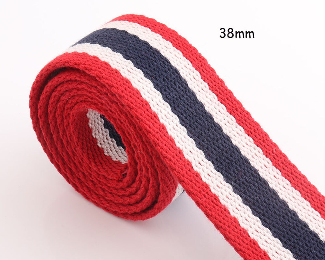 Cotton Webbing Stripes Straps Webbing-38mm Leash Webbing - Etsy