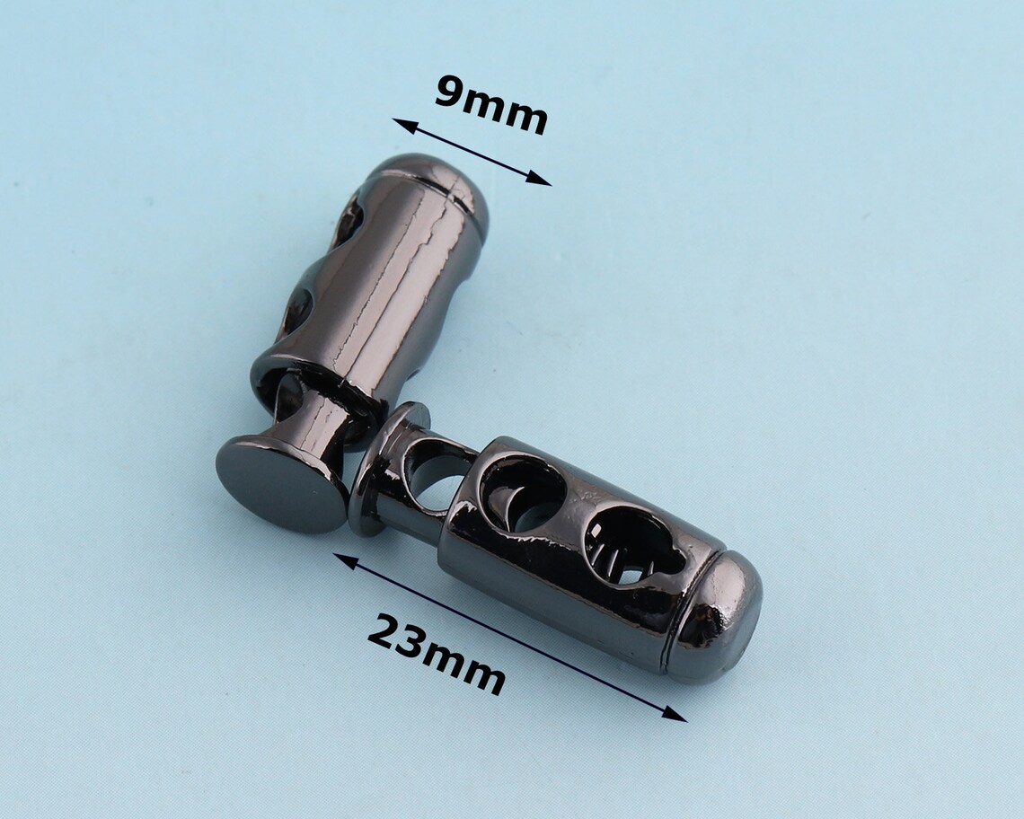 4mm Metal Cord Lock Gunmetal Toggle Cord Stopper Cord Toggle - Etsy