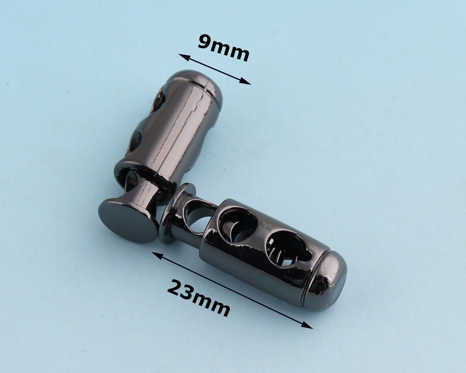 4mm Metal Cord Lock Gunmetal Toggle Cord Stopper Cord Toggle - Etsy