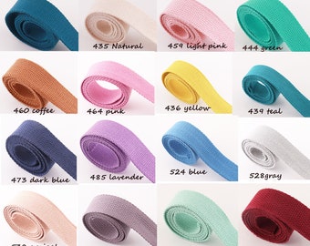 Milti Color Webbing 5 Yards25mm Stripe Webbing Webbing Fabric Belt ...