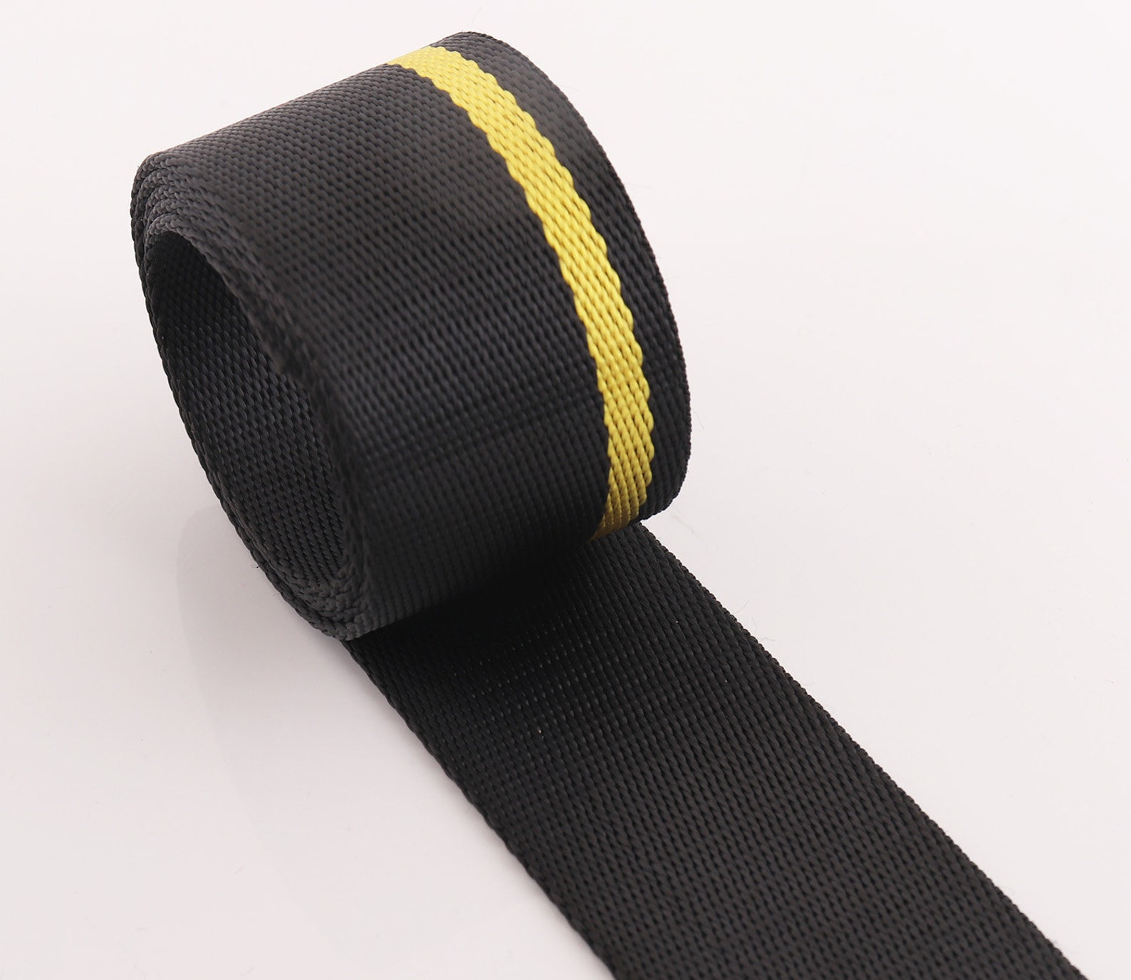 Black Stripe Webbing 38mm Stripe Webbing Fabric Belt Webbing - Etsy