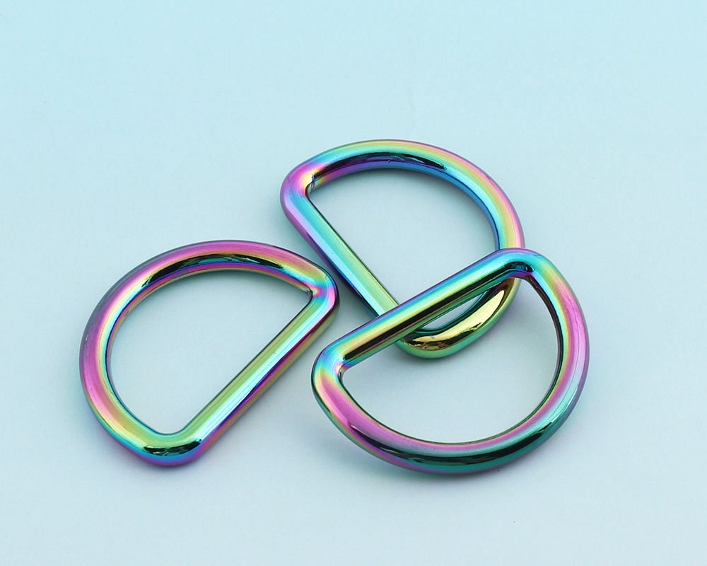 Rainbow D Rings 10pcs 20mm/25mm Metal/alloy D Ringbelt Buckle - Etsy