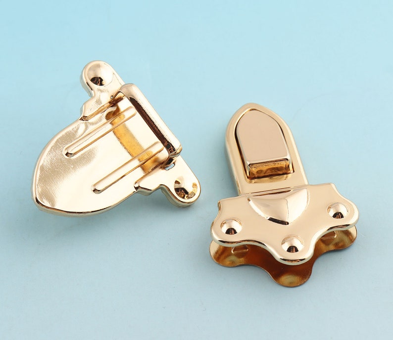 Gold Purse Lock Turn Lock 2pcs 5240mm Metal Box Lock Latch - Etsy