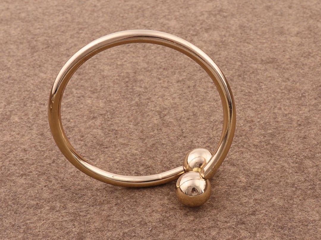 2pcs 3inch Gold Bag Handle Carry Ring Hexagonal Round Handbag Handle ...