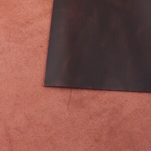 Dark Coffee Natural Leather Pieces Genuine Leather Sheets Cow Skin ...