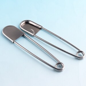Matte Silver Safety Pins 128mm Shawl Pins Giant Jumbo Safety Pins ...