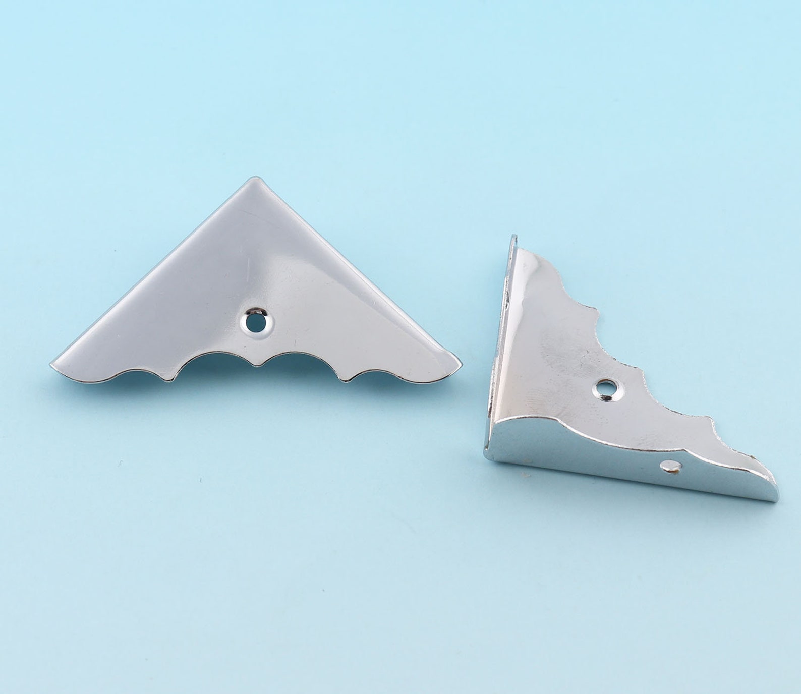 Silver Book Corners -15pcs 1 3/8"(35mm) Decorative Bagcorner Protector ...