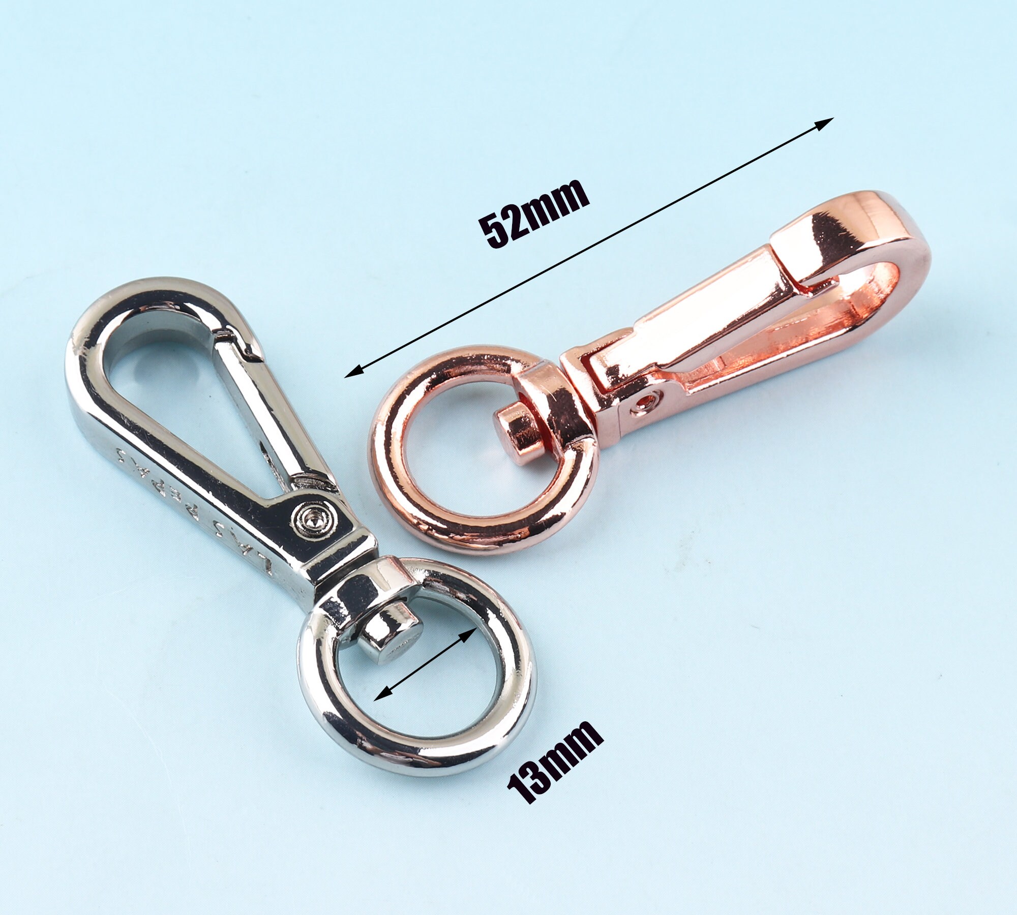 2-10pcs Swivel Snap Clasp 52*13mm Silver Swivel Snap Hooks Swivel Clips ...