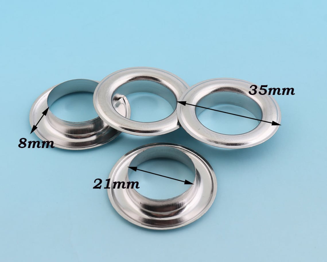 1 3/8 Large Eyelet Round Grommet Eyelets Silver Eyelet - Etsy