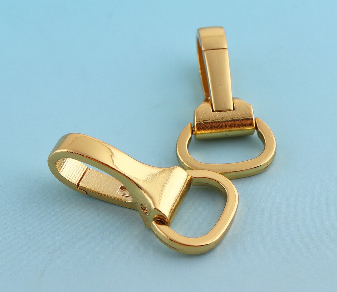 Gold Swivel Clasp 10pcs 38*16mm Snap Hook Metal Lanyard Hook Webbing ...