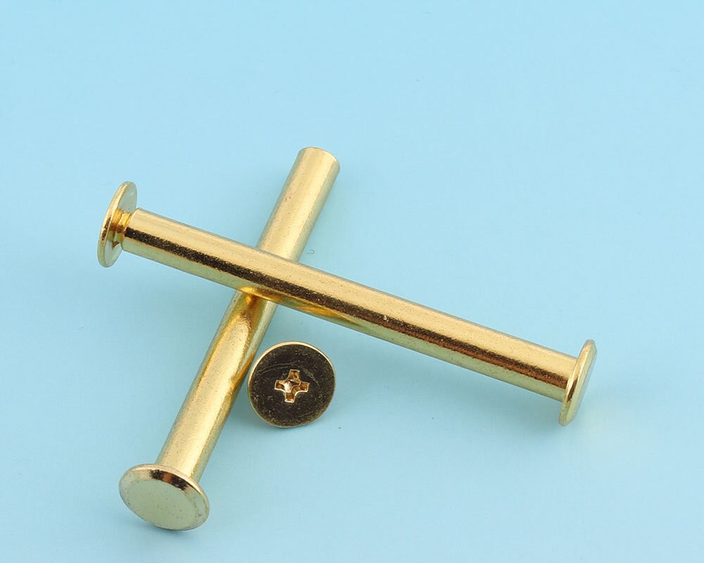 10sets 529mm Golden Screw Rivets Metal Button Screwback Studs | Etsy