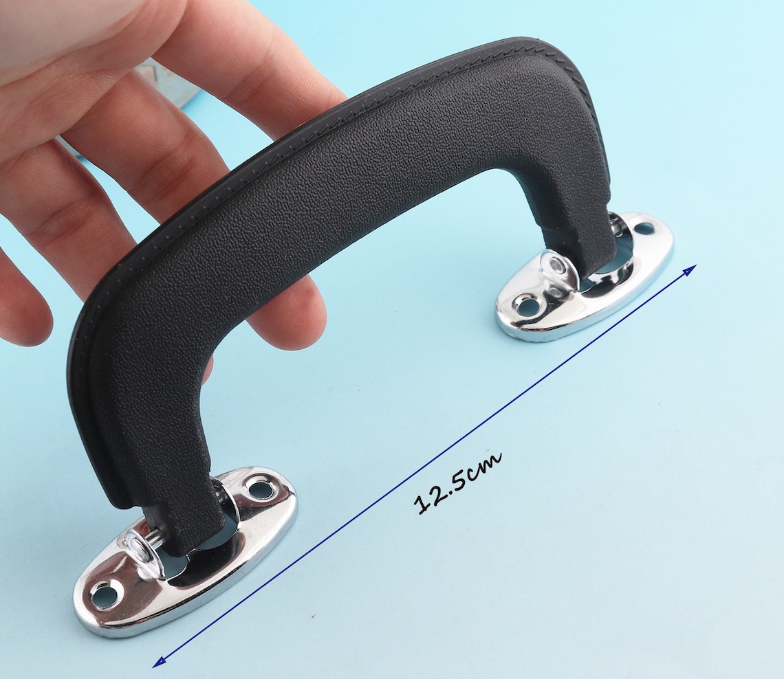 Plastic Handle 5 Black & Silver Box Handle Suitcase | Etsy