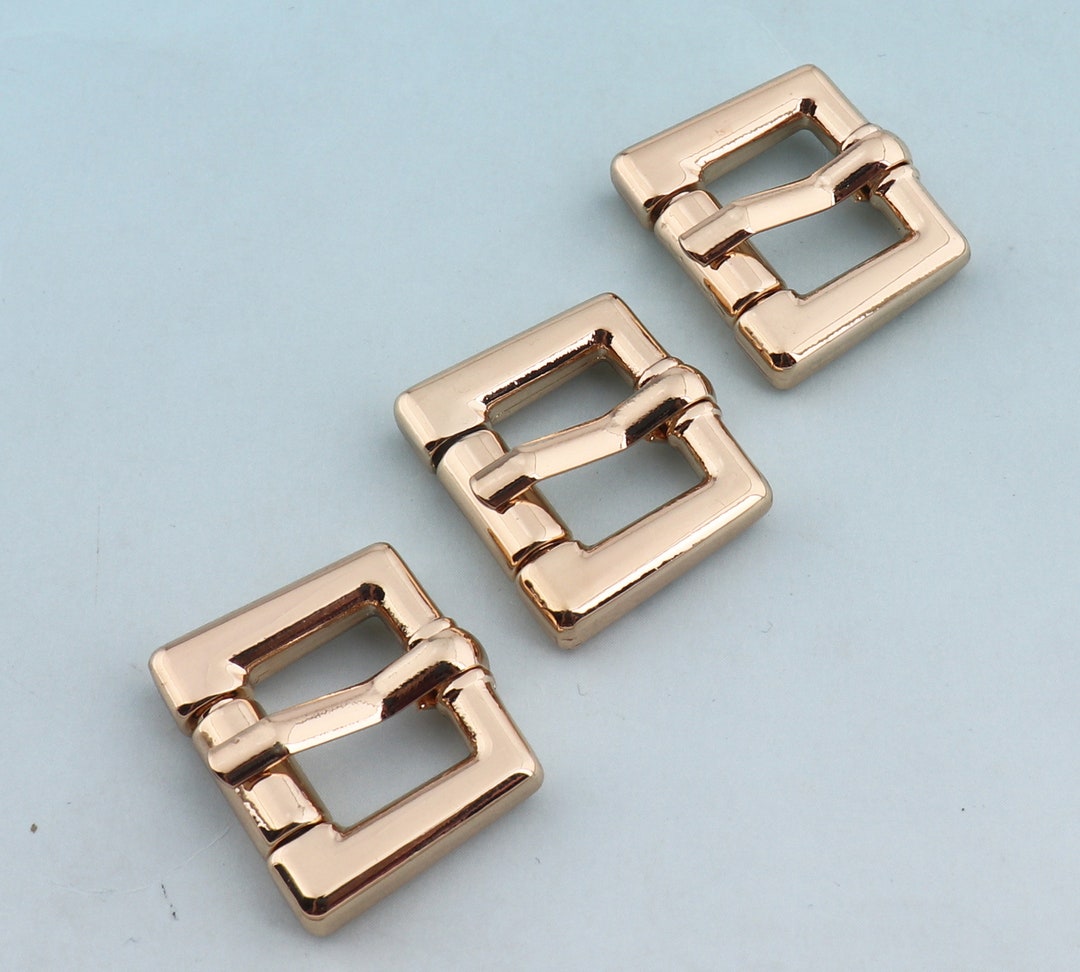 Light Gold Adjuster Buckle 10 Pcs 12 Mm Mini Strap Buckle With Prong ...