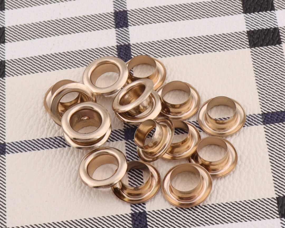 Gold Eyelets Round Grommet Eyelets 50pcs*13mm Metal Eyelets for Sewing ...