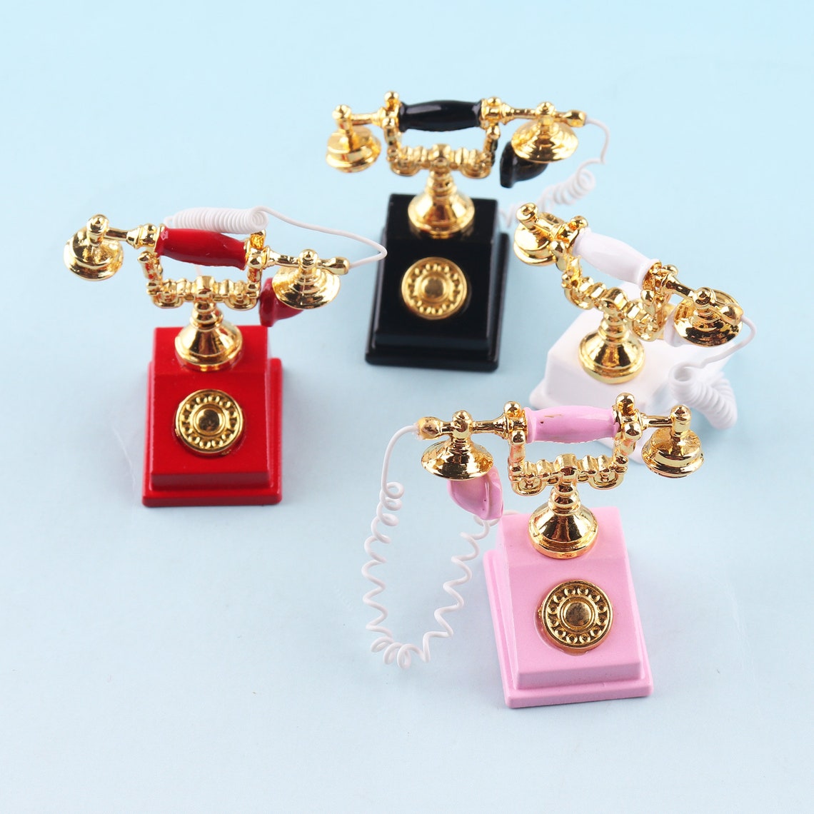 Miniature Telephone Colorful Dollhouse Cell Phone Furniture - Etsy