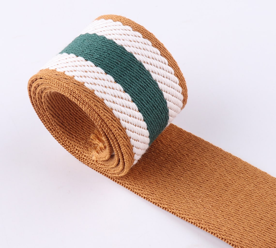 Stripes Webbing by the Yard 38mm Cotton Webbing Strap Leash Webbing ...