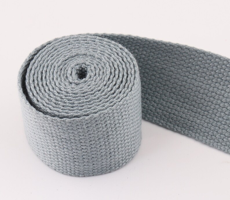 Cotton Webbing 3/5yards32mm Light Gray Solid Color Webbing - Etsy
