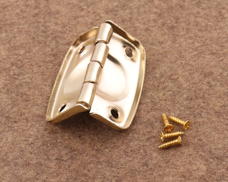 Gold Fixation Hinges With Screws 8pcs 4535mm Cabinet Hinges - Etsy
