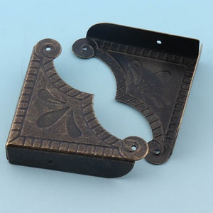 Antique Bronze Corners 4pcs*45mm Embossed Corner Decorative Corner ...