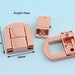 Rose Gold Lock Alloy Bag Lock 2520mm Metal Box Lock Latch Lock Twist ...