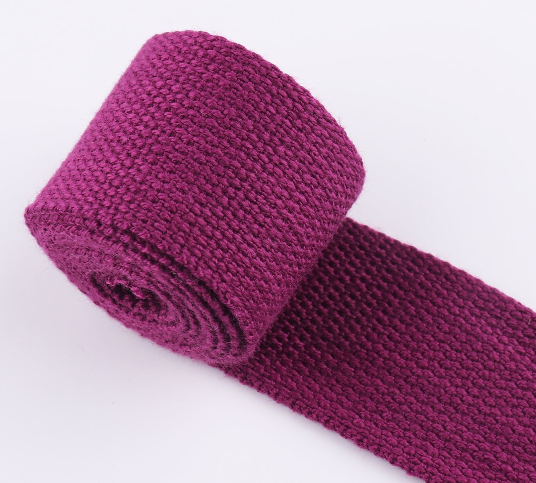 Cotton Webbing 3-10 Yards*38mm Wine Red Webbing Solid Color Webbing ...